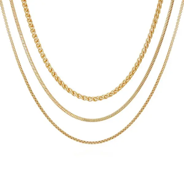 Vince Camuto Goldtone Layered Necklace Set - Gold Tone
