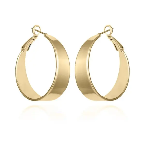 Vince Camuto Band Hoop Earrings - Gold Tone