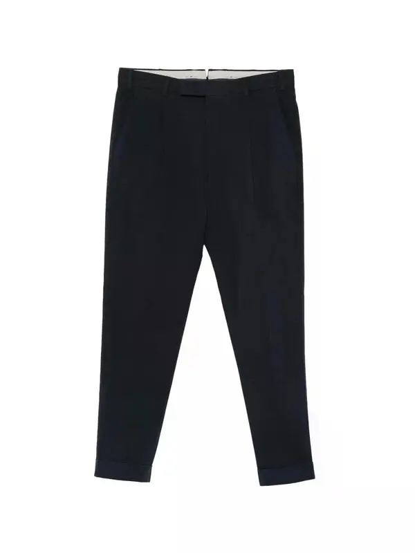 PT TORINO Pleated Tapered Trousers - Blue
