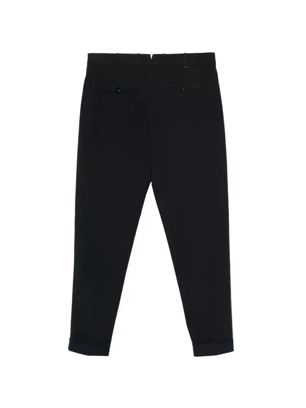 PT TORINO Pleated Tapered Trousers - Blue