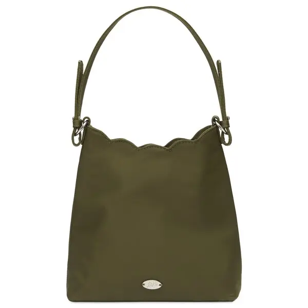 DAMSON MADDER Heavy Satin Lorelai Bag - Olive