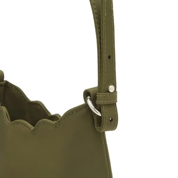 DAMSON MADDER Heavy Satin Lorelai Bag - Olive