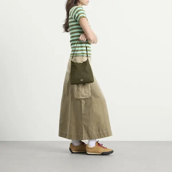 DAMSON MADDER Heavy Satin Lorelai Bag - Olive