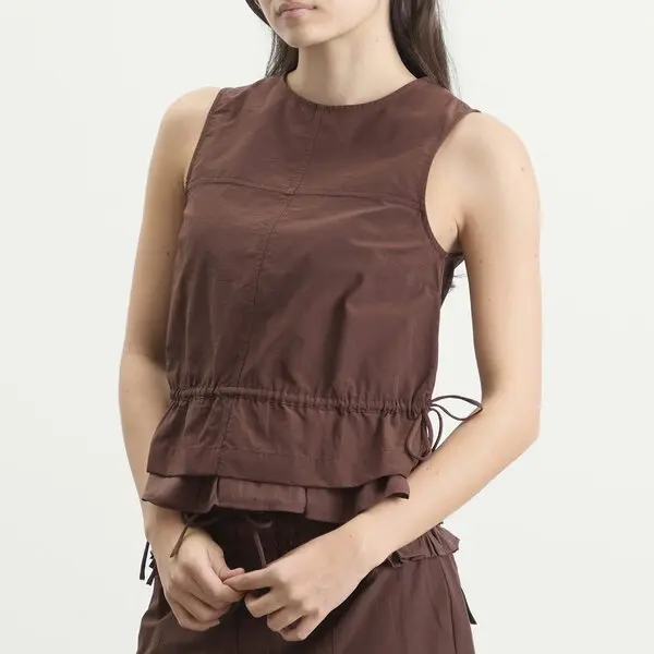 DAMSON MADDER Ailani Sheer Panel Blouse