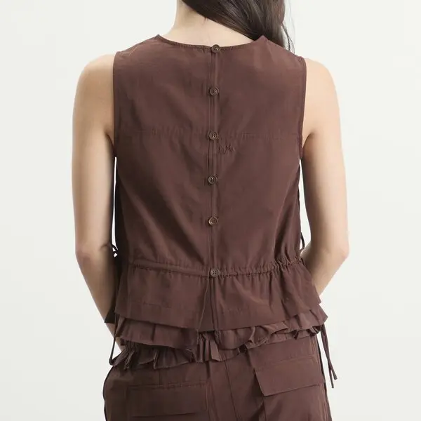 DAMSON MADDER Ailani Sheer Panel Blouse
