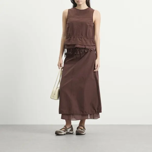 DAMSON MADDER Ailani Sheer Panel Blouse