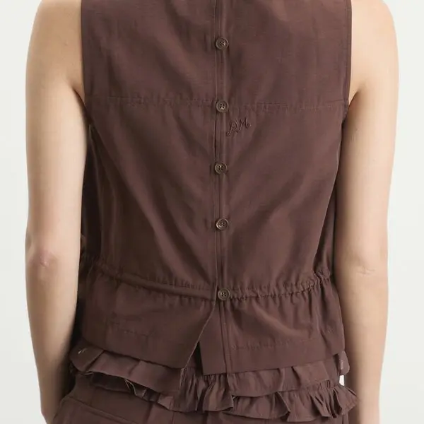 DAMSON MADDER Ailani Sheer Panel Blouse