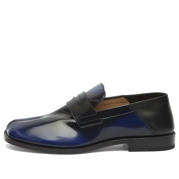 MAISON MARGIELA Collapsable Back Tabi Loafers - Pop Blue/black