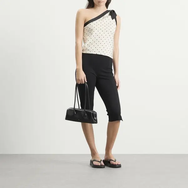 KIJUN Polka Dot Scarf Top