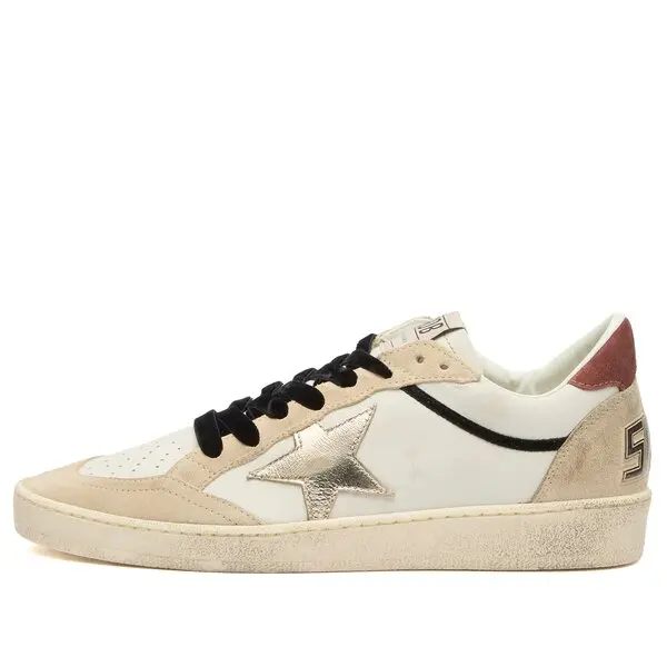 GOLDEN GOOSE Ball Star Sneaker - White/beige/platinum