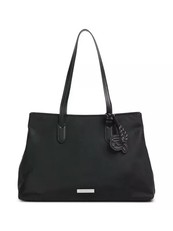 Karl Lagerfeld Ikon Logo-detail Shoulder Bag - Black