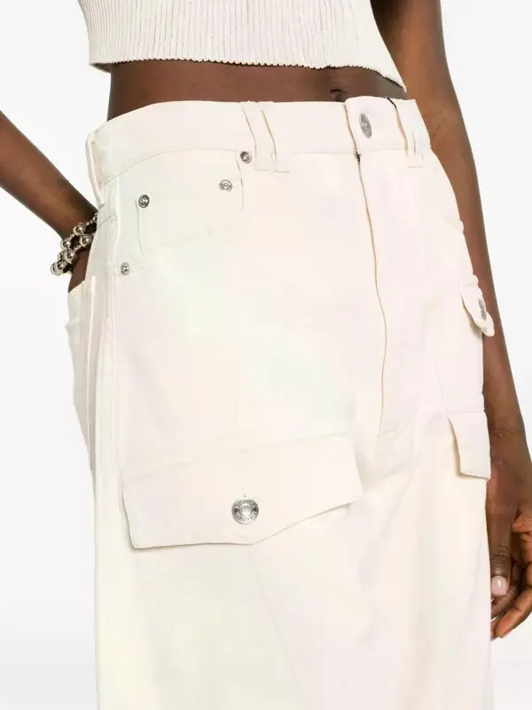 Sportmax Ecru Patch Pocket Jeans