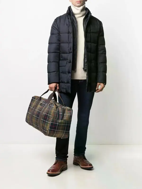 Barbour Plaid Check Luggage Bag