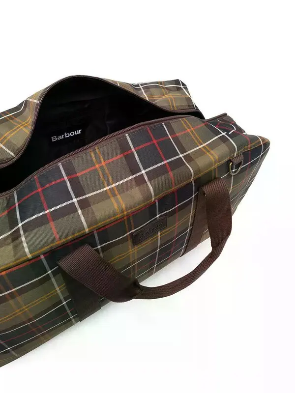 Barbour Plaid Check Luggage Bag