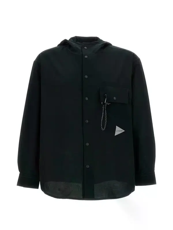 AND WANDER Chest-pocket Hooded Jacket