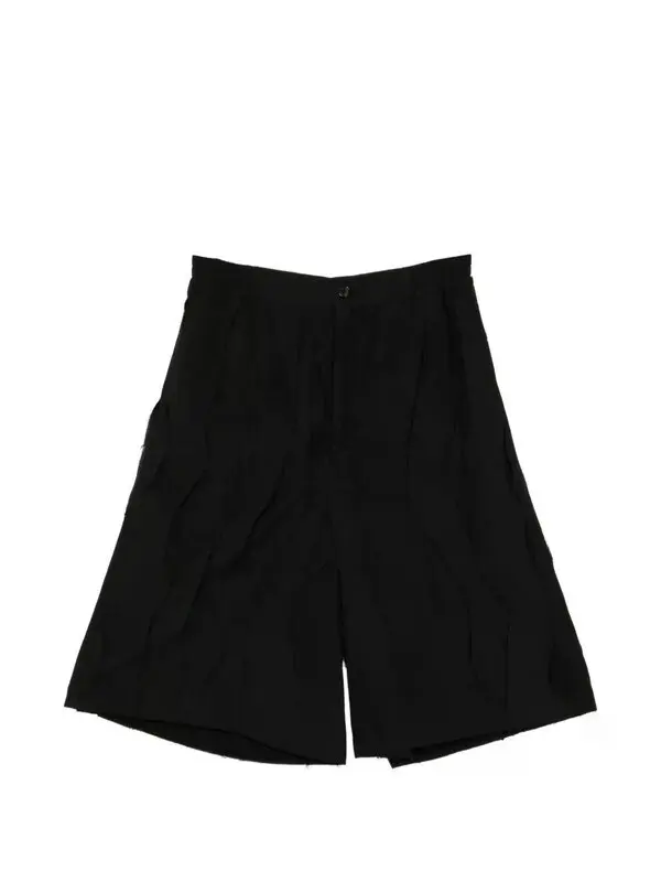 SONGZIO Button Pleated Shorts - Black