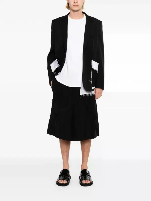 SONGZIO Pleated Button Shorts