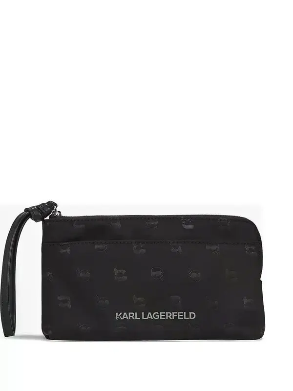 Karl Lagerfeld Ikon Wrist Pouch - Black