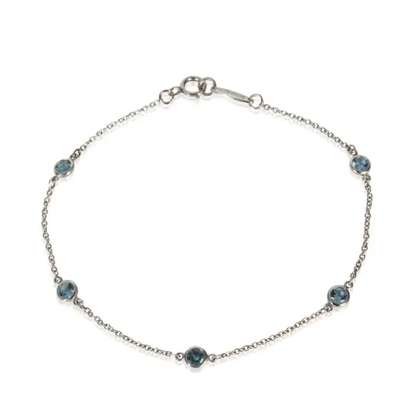 Tiffany & Co. Elsa Peretti Aquamarine Bracelet - Platinum