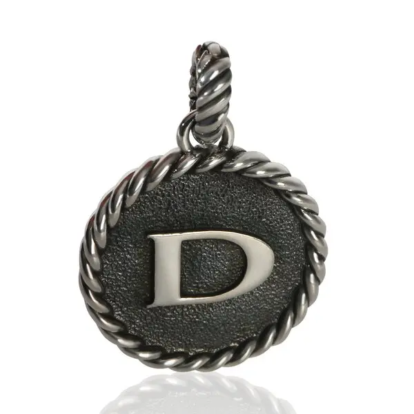 David Yurman Sterling Silver Initial D Pendant - Sterling_silver