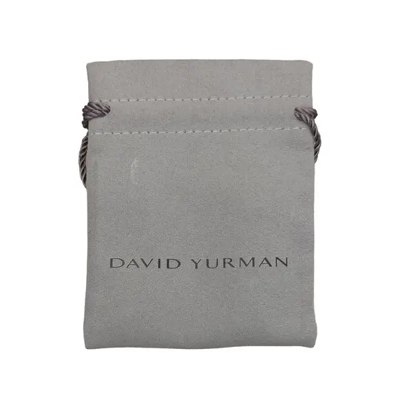 David Yurman Sterling Silver Hematite Tassel Necklace