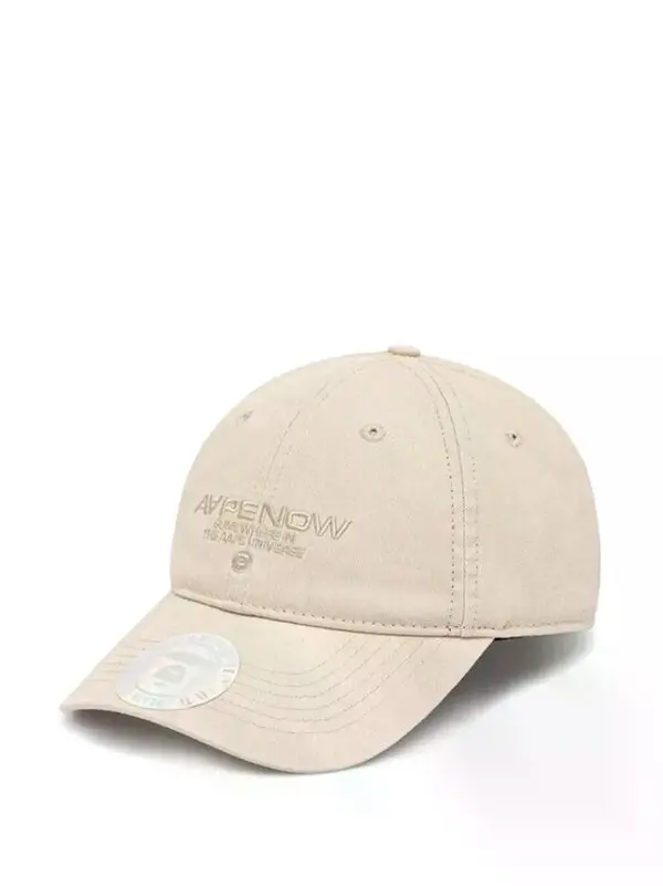 AAPE BY *A BATHING APE Logo-embroidered Baseball Cap - Neutrals