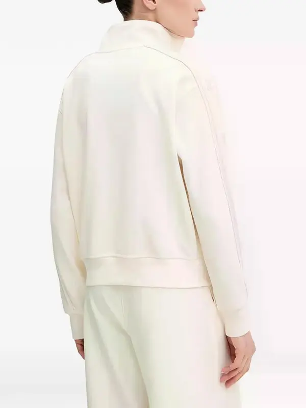 Guess Logo Zip-up Sweatshirt - Neutrals