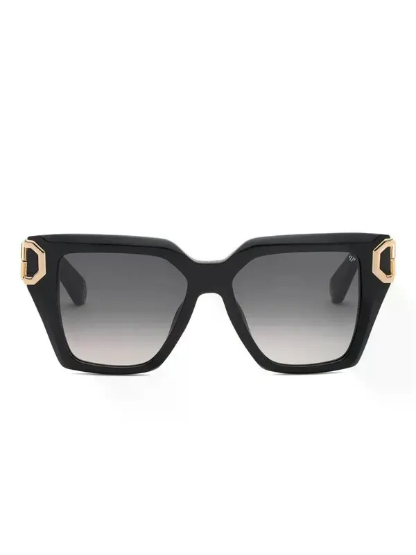 Philipp Plein Logo-plaque Sunglasses - Black
