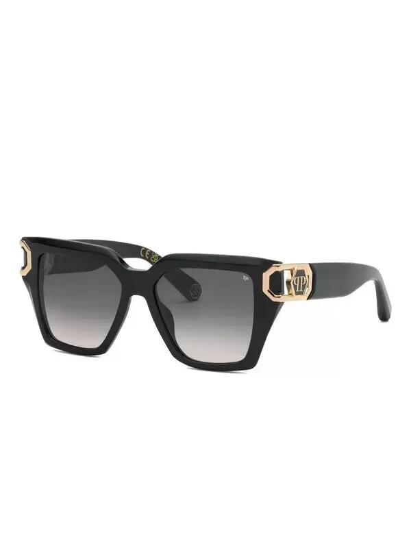 Philipp Plein Logo-plaque Sunglasses - Black