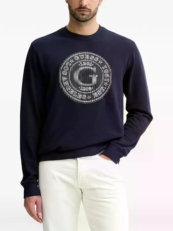 Guess Graphic Round-neck Sweatshirt