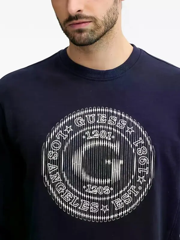Guess Graphic Round-neck Sweatshirt