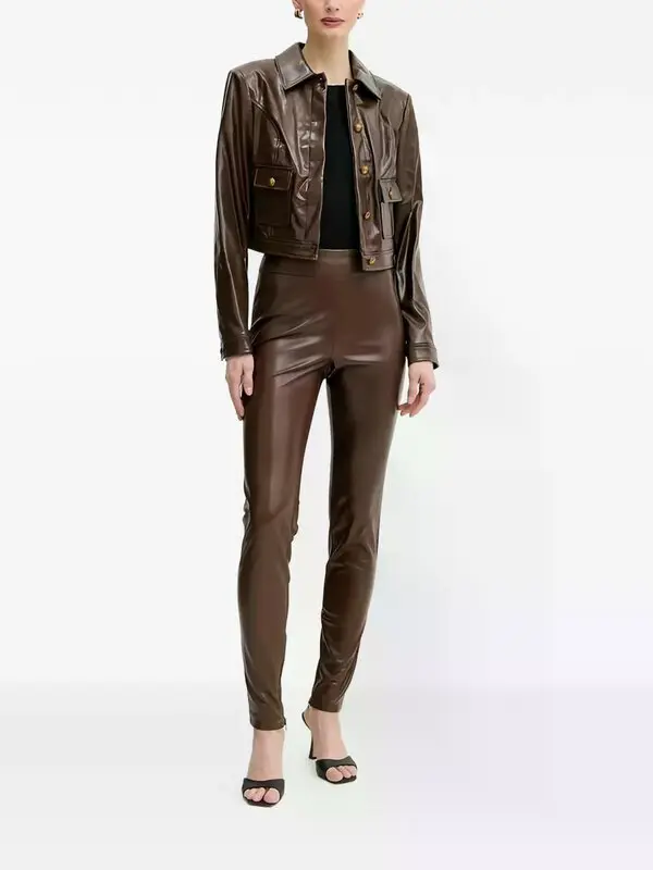Guess Fitted Trousers - Brown
