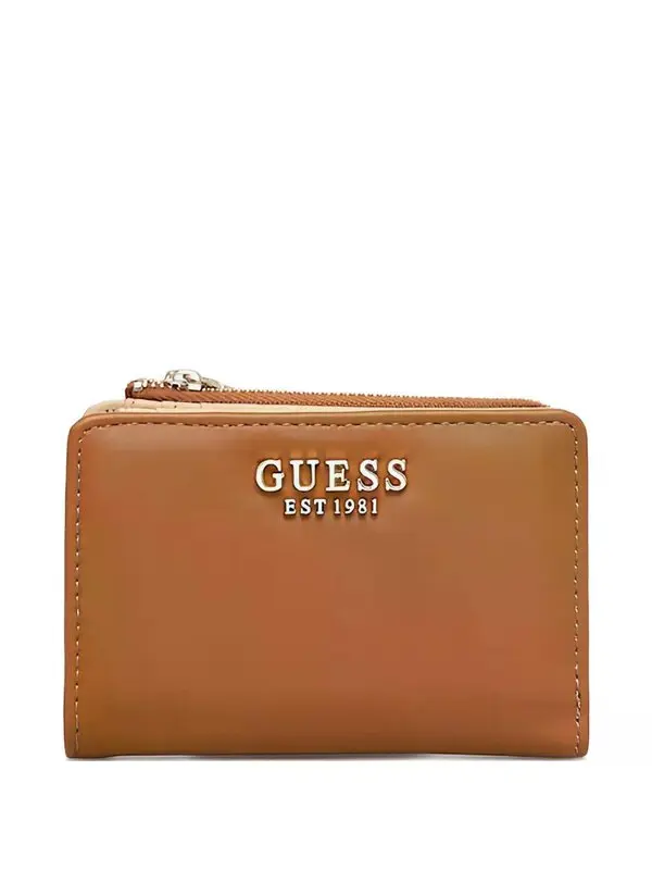 Guess Logo-detail Wallet - Brown