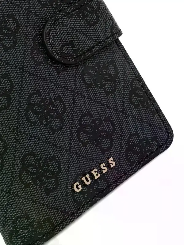 Guess Logo-pattern Passport Case