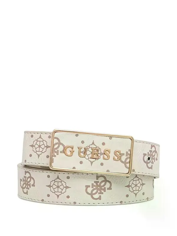 Guess Logo Pattern Belt - Neutrals