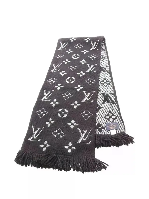 LOUIS VUITTON 2018 Logomania Jacquard Scarf - Black