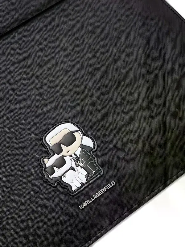 Karl Lagerfeld Ikonik-appliqué Laptop Case