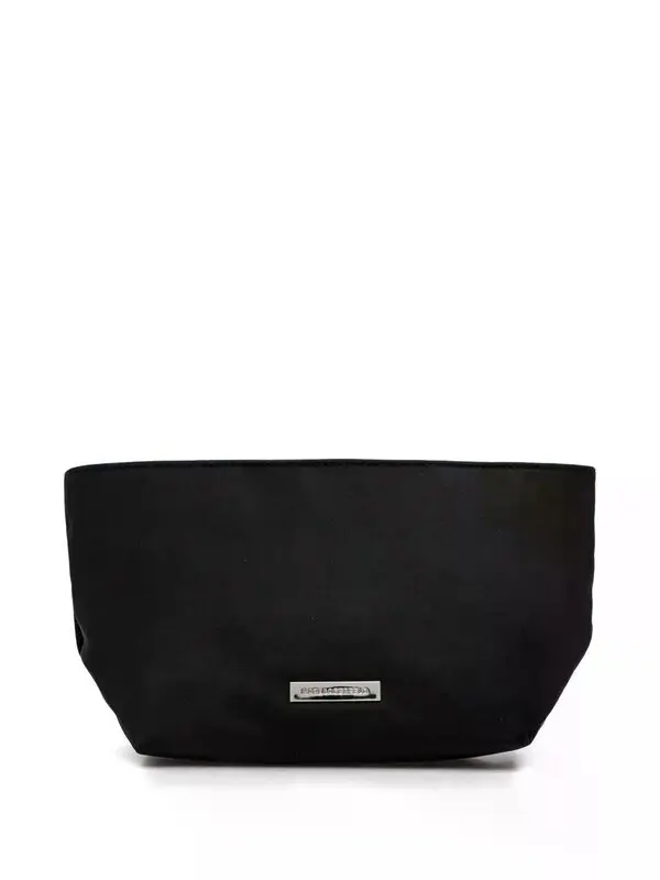 Karl Lagerfeld Ikon Logo-plaque Make Up Bag - Black