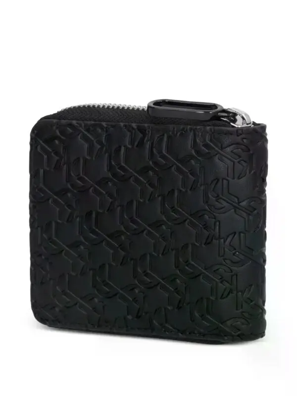 Karl Lagerfeld Embossed Zip Wallet