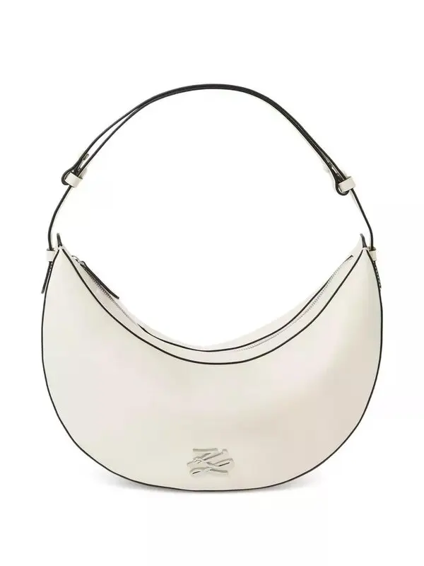 Karl Lagerfeld K/autograph Leather Shoulder Bag - White