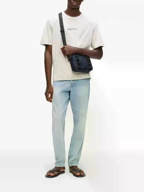 Karl Lagerfeld Logo Strap Messenger Bag