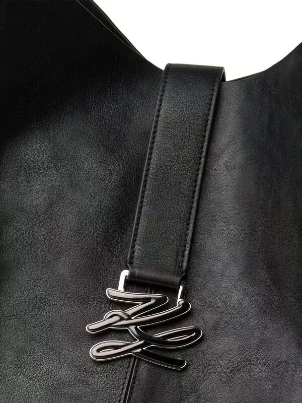 Karl Lagerfeld K/autograph Leather Shoulder Bag