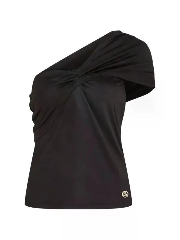 Karl Lagerfeld One-shoulder Draped Top