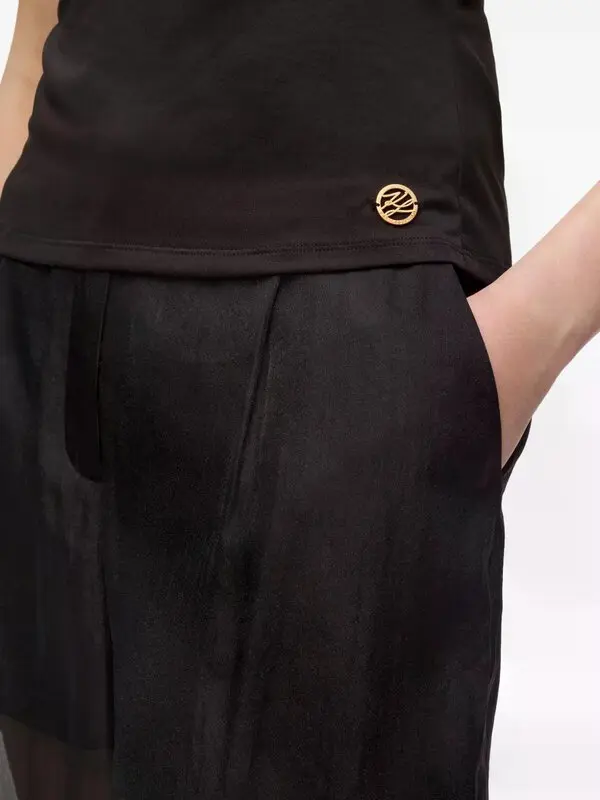 Karl Lagerfeld One-shoulder Draped Top