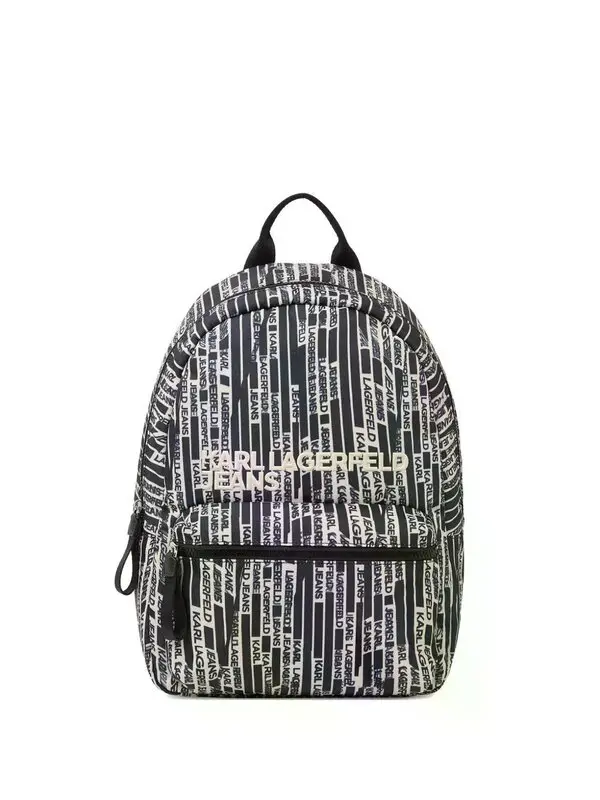 Karl Lagerfeld All-over Print Backpack - Black