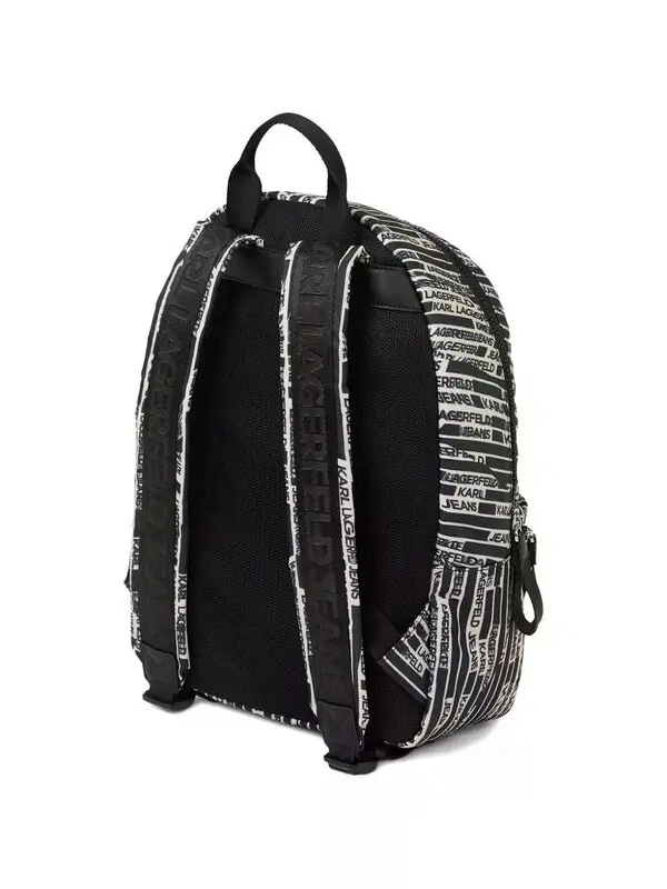 Karl Lagerfeld All-over Print Backpack - Black