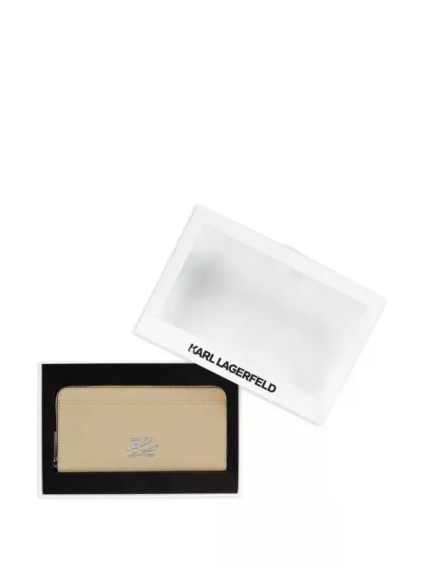 Karl Lagerfeld K/autograph Continental Wallet - Neutrals