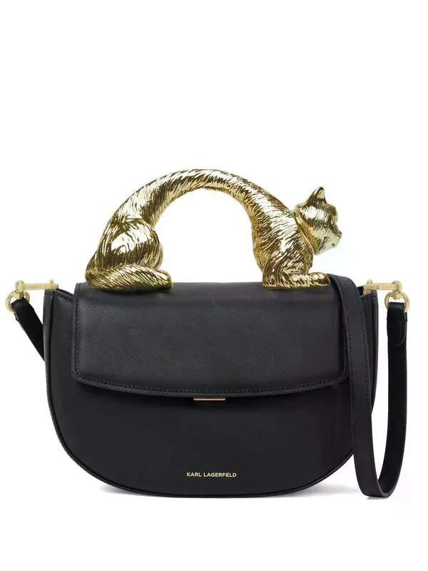 Karl Lagerfeld Leather Top Handle Bag