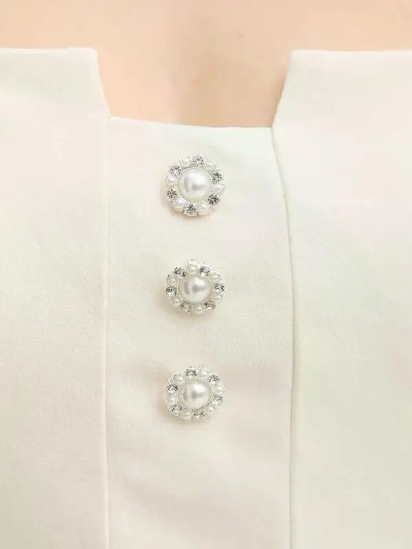 Guess Button-detail Top - Neutrals
