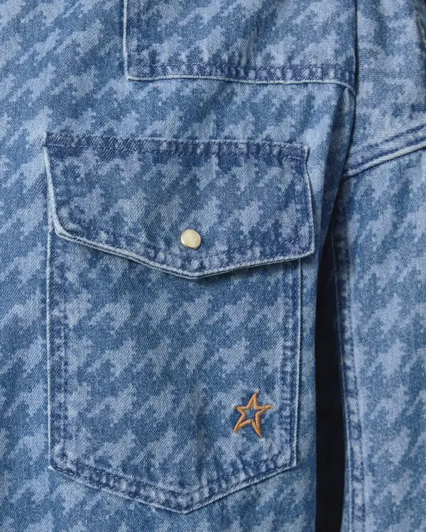 Perfect Moment Houndstooth Denim Shirt